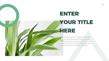 Green Leaves PowerPoint Presentation Slides|Lifestyle|Templates