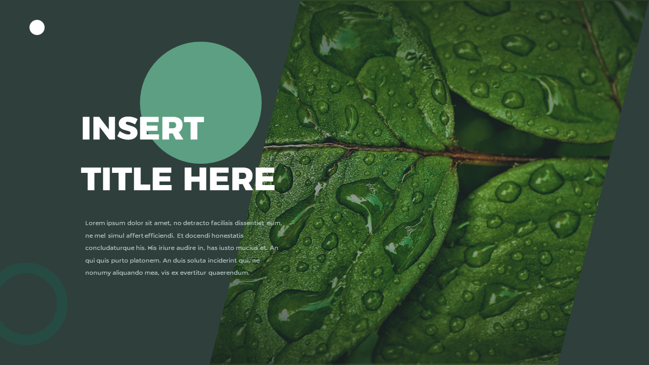 Green Leaves PowerPoint Presentation Slides|Lifestyle|Templates