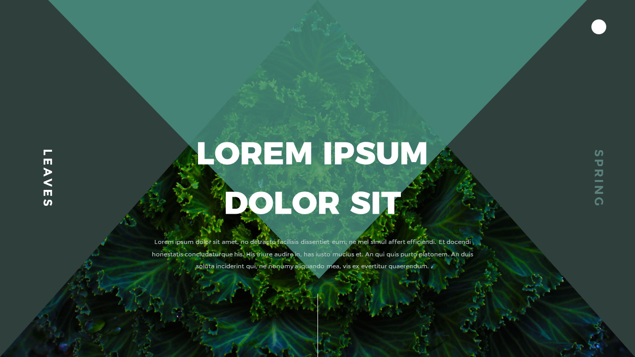 Green Leaves PowerPoint Presentation Slides|Lifestyle|Templates