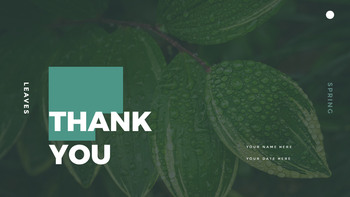 Green Leaves PowerPoint Presentation Slides|Lifestyle|Templates