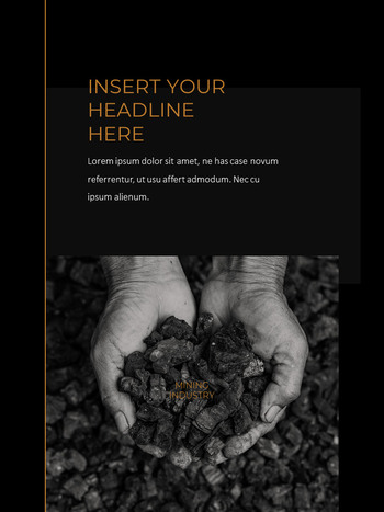 Mining Industry PowerPoint Background Template