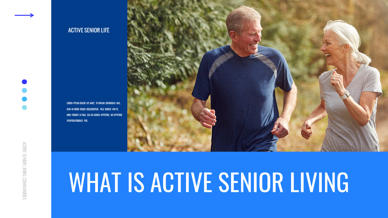 Active Senior Life presentation slide design