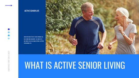 Active Senior Life presentation slide design