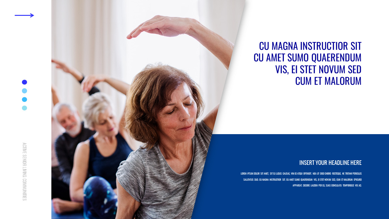 Active Senior Life presentation slide design