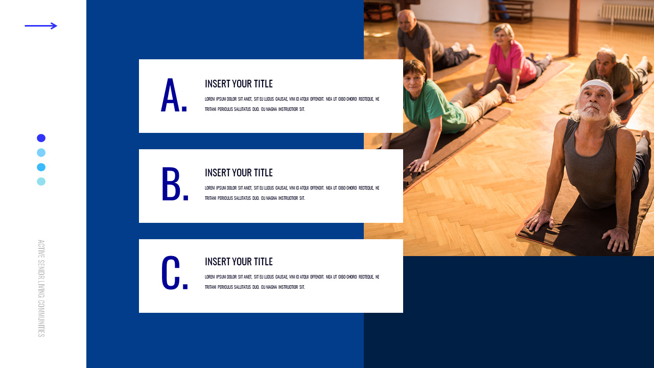 Active Senior Life presentation slide design