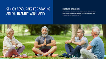 Active Senior Life presentation slide design