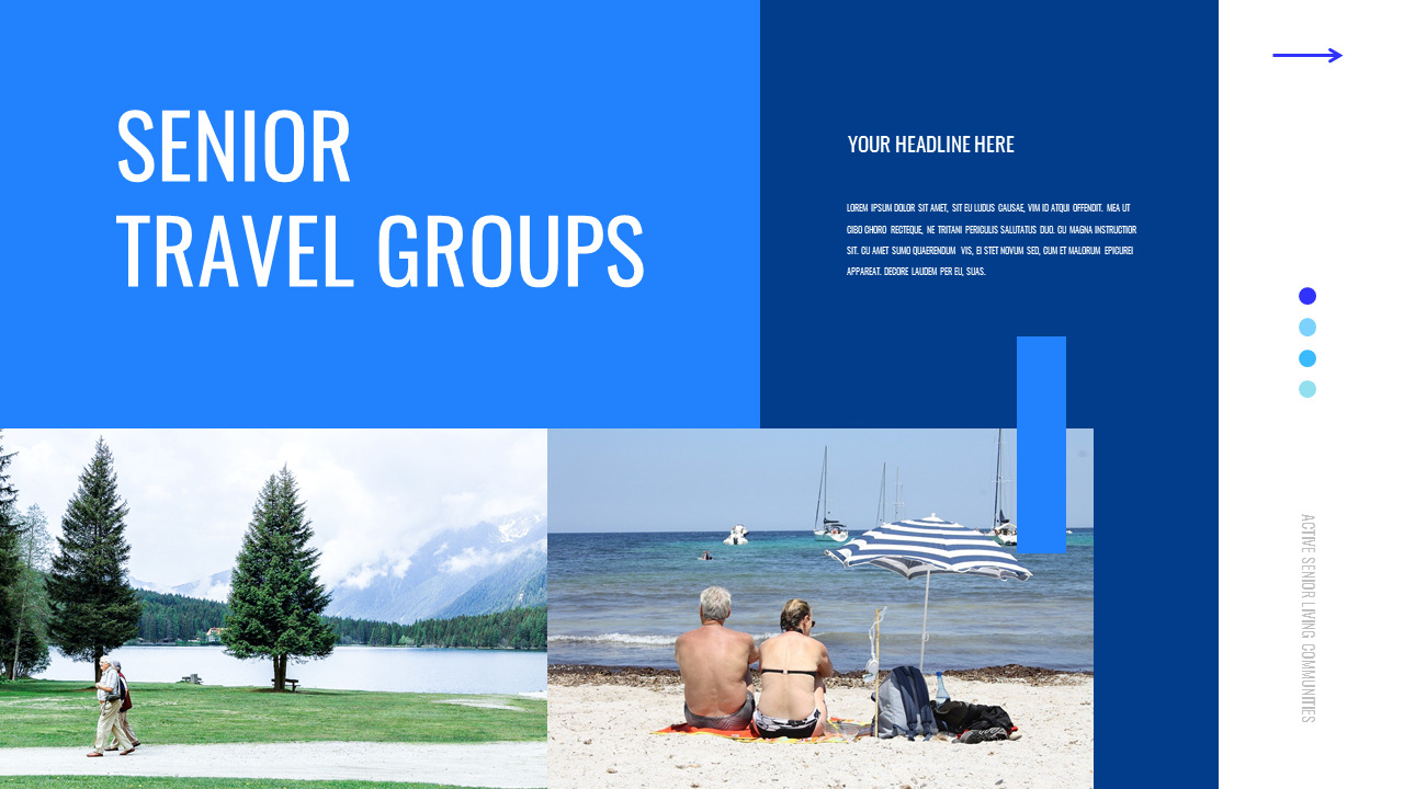 Active Senior Life presentation slide design