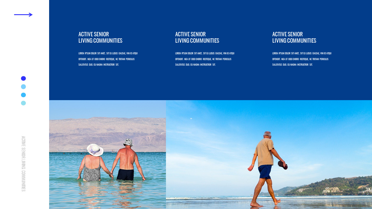 Active Senior Life presentation slide design