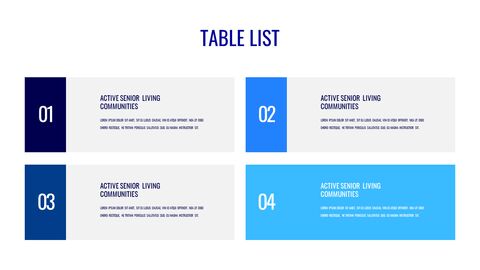 Active Senior Life presentation slide design