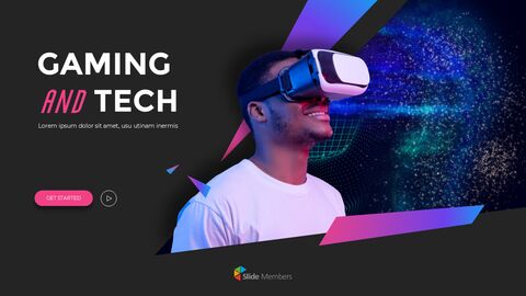 Gaming and Tech Pitch Deck Template