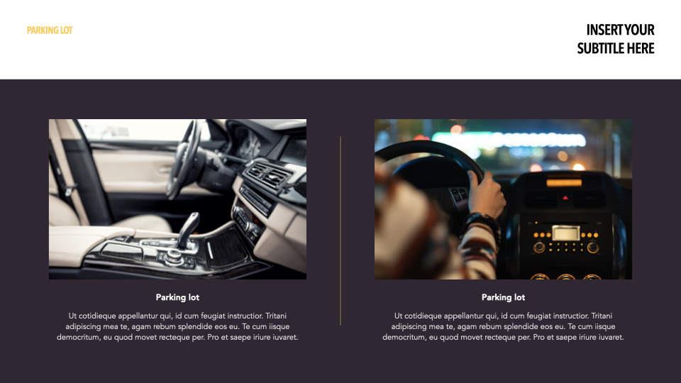 Parking Lot Keynote Templates for Creatives|Construction