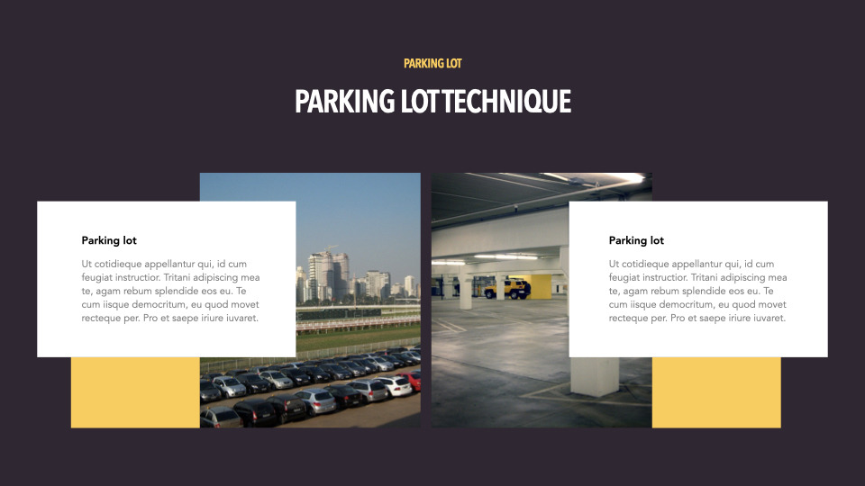 Parking Lot Keynote Templates for Creatives|Construction