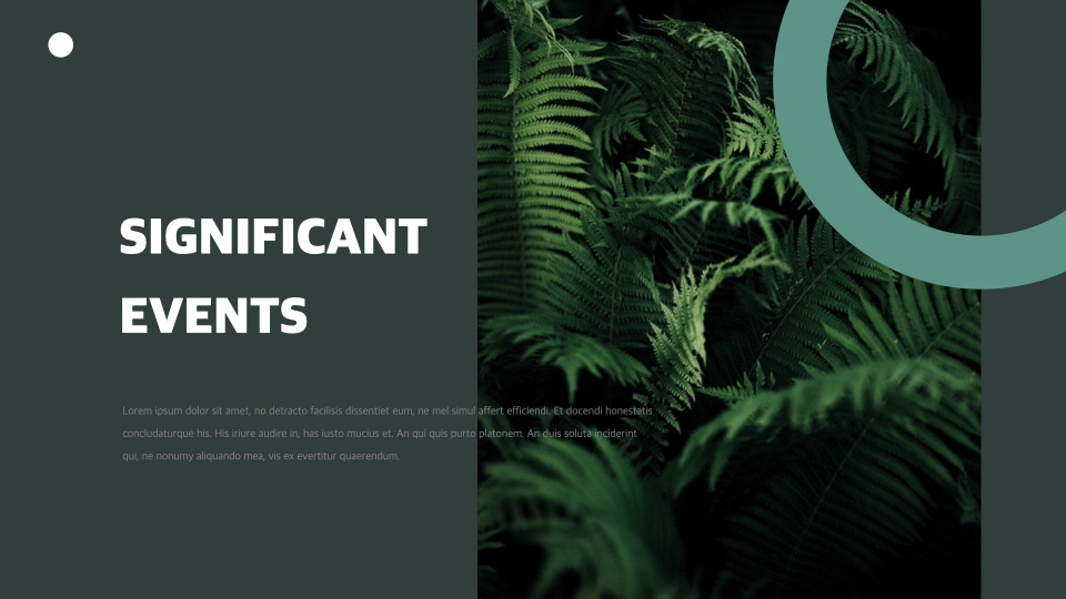 Green Leaves keynote presentation templates free|Lifestyle