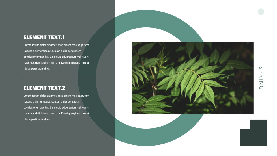 Green Leaves keynote presentation templates free|Lifestyle