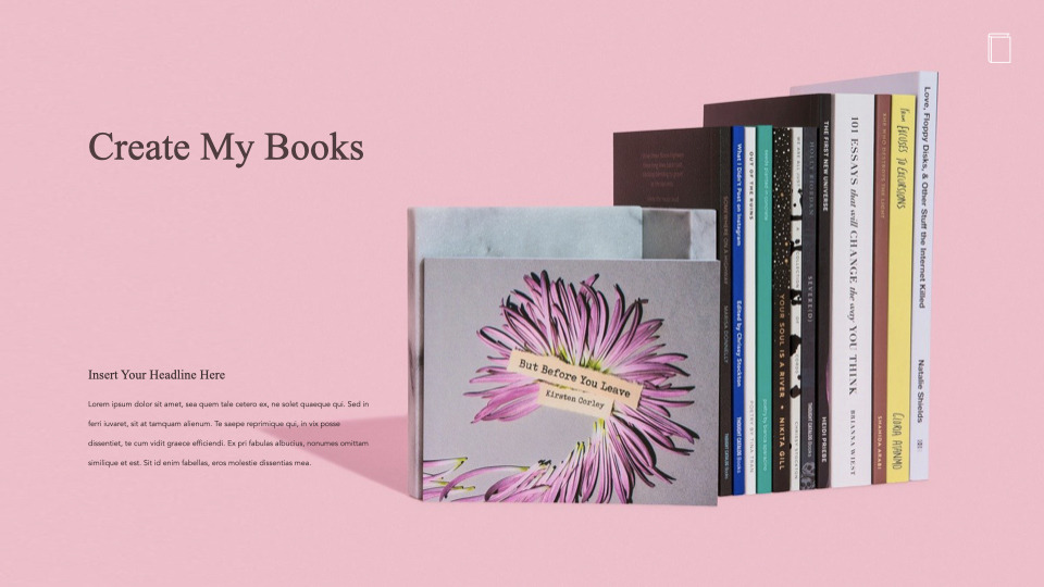 Self-Publishing Keynote Examples|Lifestyle