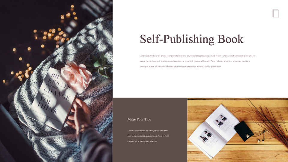 Self-Publishing Keynote Examples|Lifestyle