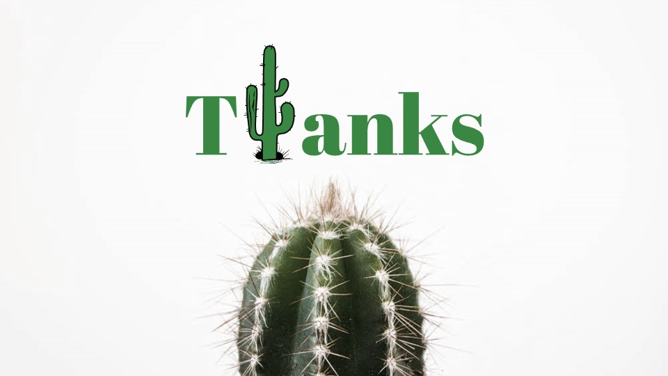 Cactus Simple Presentation Google Slides Template