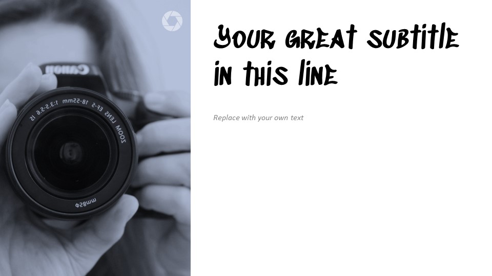 Camera Simple Presentation Google Slides Template|IT