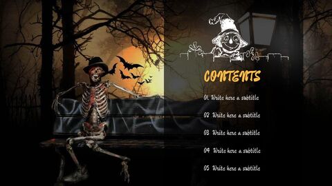 Happy Halloween(Trick or Treat) Simple Presentation Google Slides Template