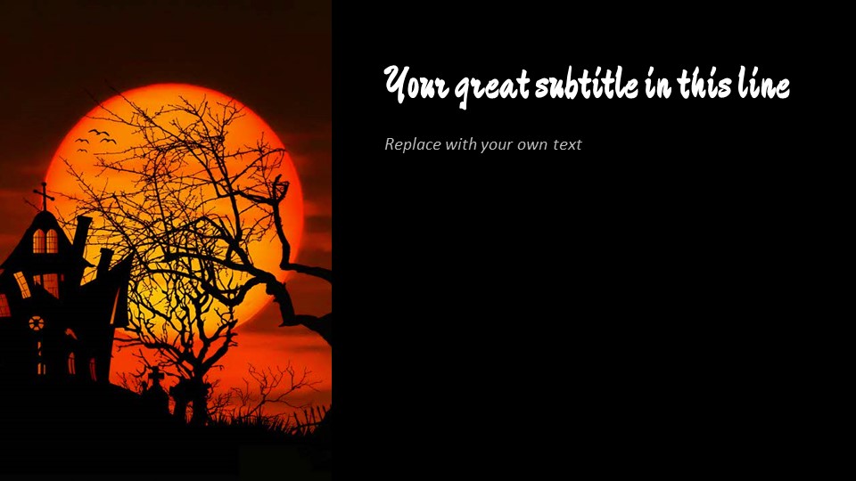 Happy Halloween(Trick or Treat) Simple Presentation Google Slides Template