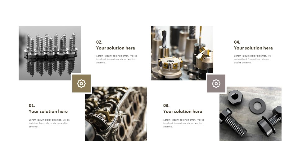 Metallic object Simple Google Slides Templates|Industry