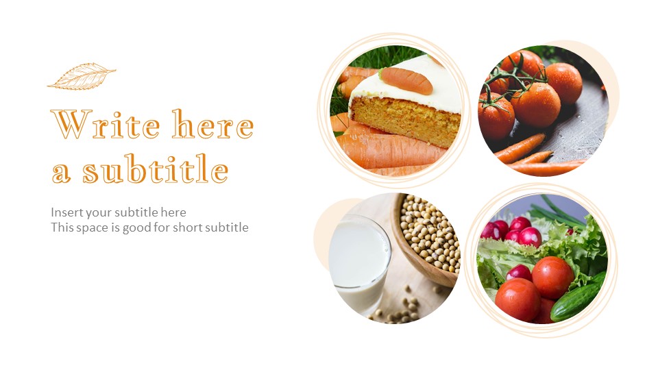 Organic Food Simple Slides Design