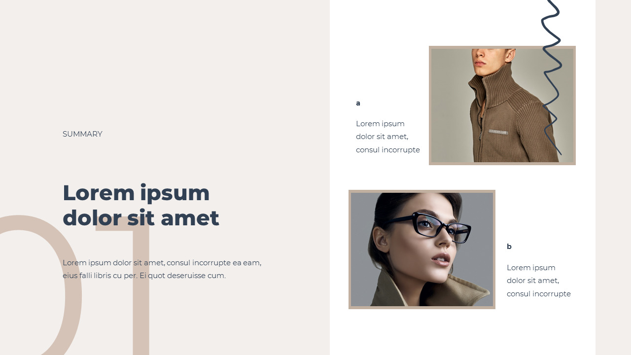 Abstract Style Pitch Deck Simple PowerPoint Design|Templates