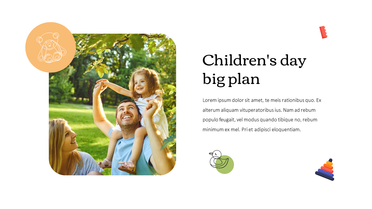 Childrens Day slide template|Education|PPT