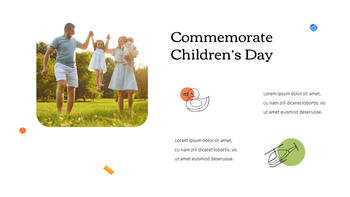 Children's Day slide template|Education|PPT