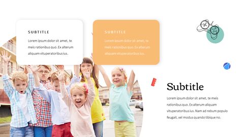 Children's Day slide template|Education|PPT