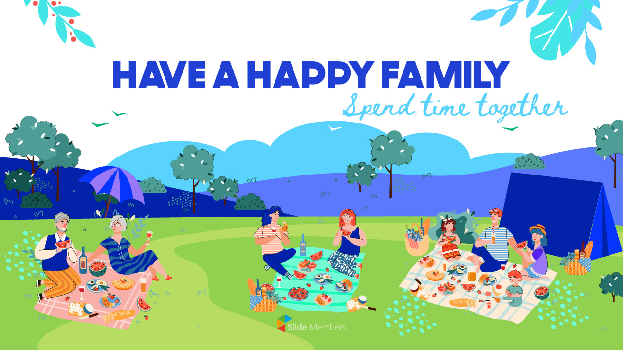 Have a Happy Family best presentation template
