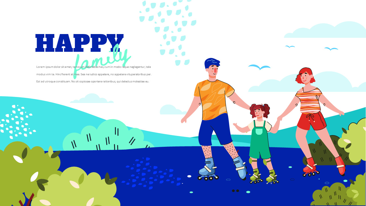 Have a Happy Family Google Slides Presentation