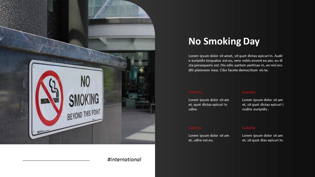 No Smoking Google Slides Templates|Lifestyle