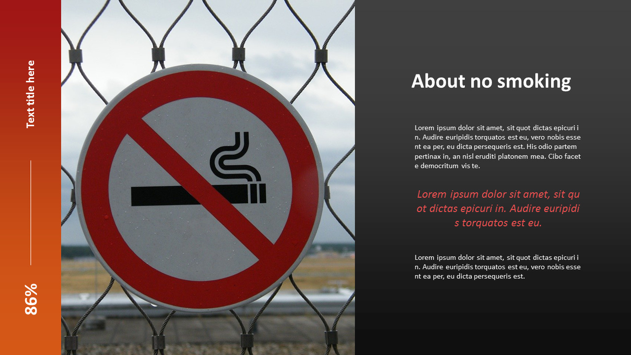 No Smoking Google Slides Templates|Lifestyle