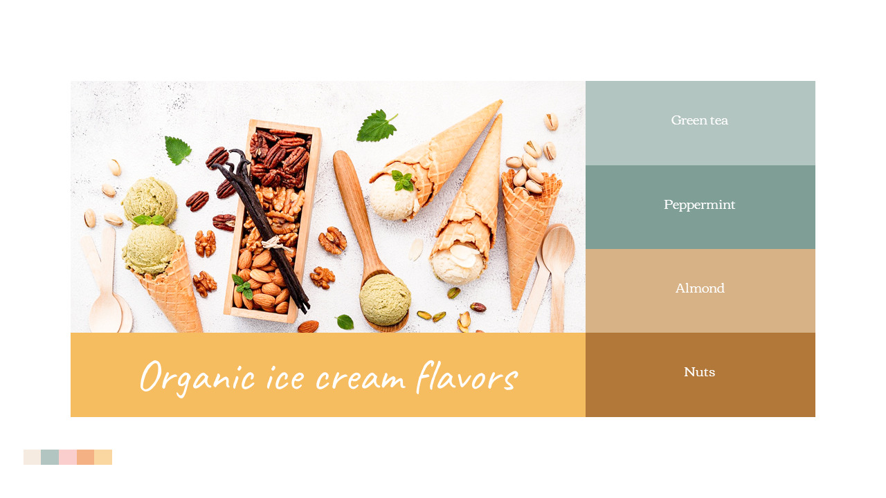 Organic Ice Cream Easy Google Slides Template|Business