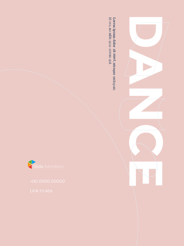 Dance Theme Vertical Poster Presentation Templates
