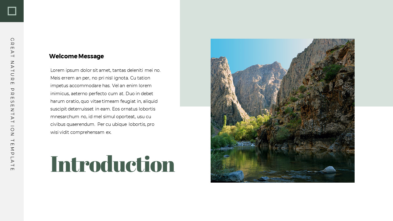 Great Nature Google Slides Template Diagrams Design|Lifestyle
