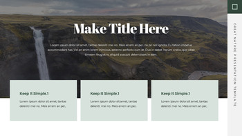Great Nature Google Slides Template Diagrams Design|Lifestyle