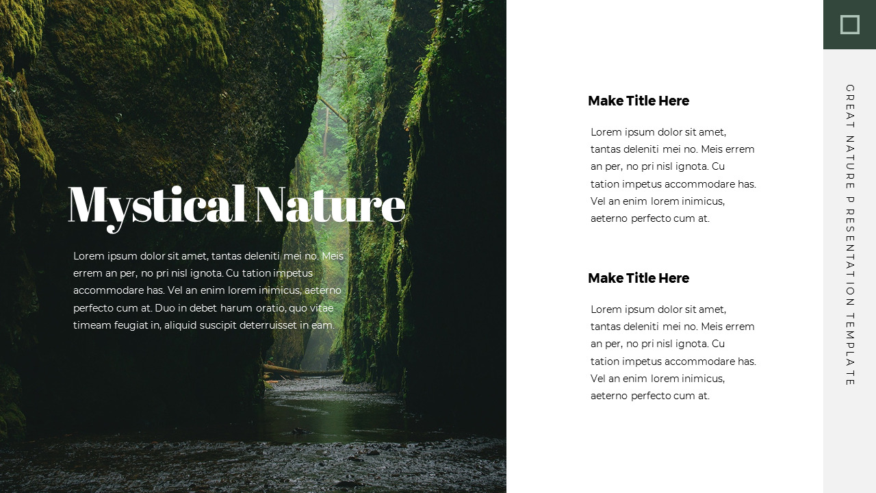 Great Nature Google Slides Template Diagrams Design|Lifestyle