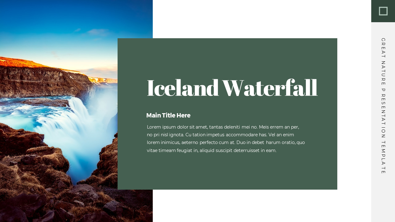 Great Nature Google Slides Template Diagrams Design|Lifestyle