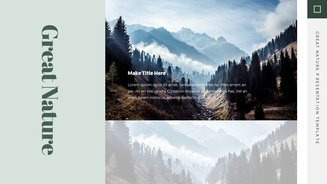 Great Nature Google Slides Template Diagrams Design|Lifestyle