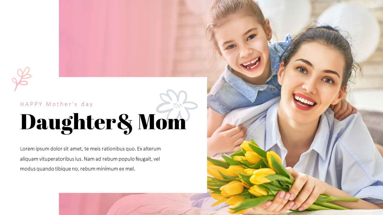 Happy Mothers day Simple Slides Design
