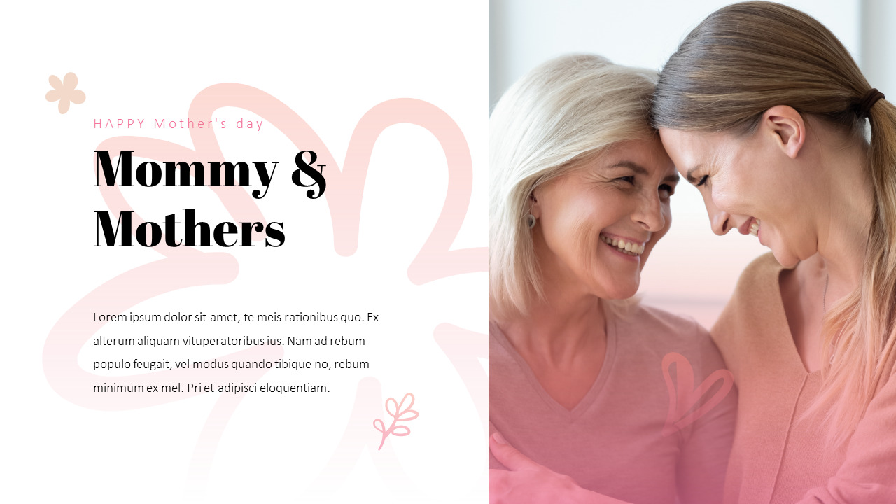 Happy Mothers day Simple Slides Design