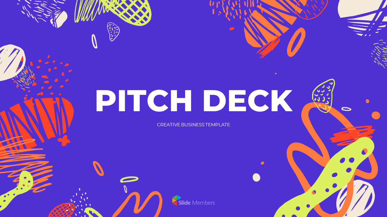 Abstract Background Pitch Deck Design startup pitch deck ppt