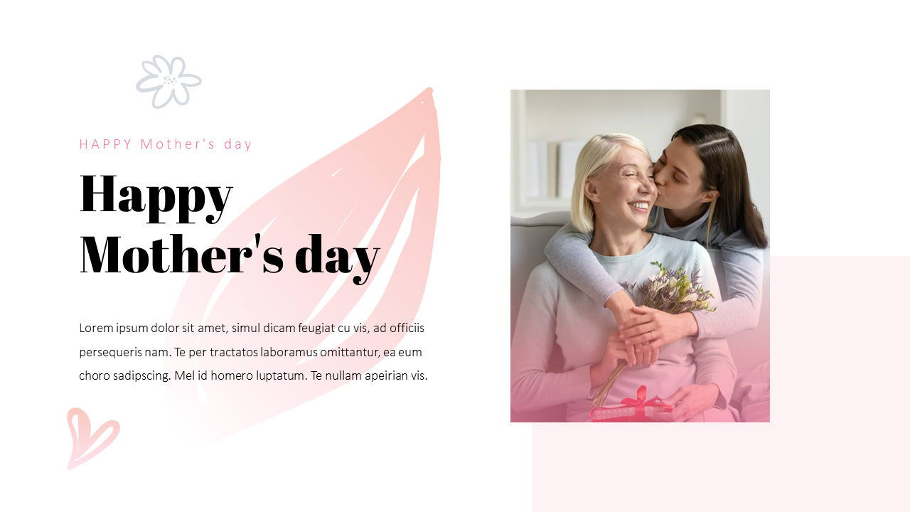 Happy Mothers day Simple Slides Design