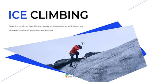Ice Climbing Google Docs PowerPoint|Sports|Slides