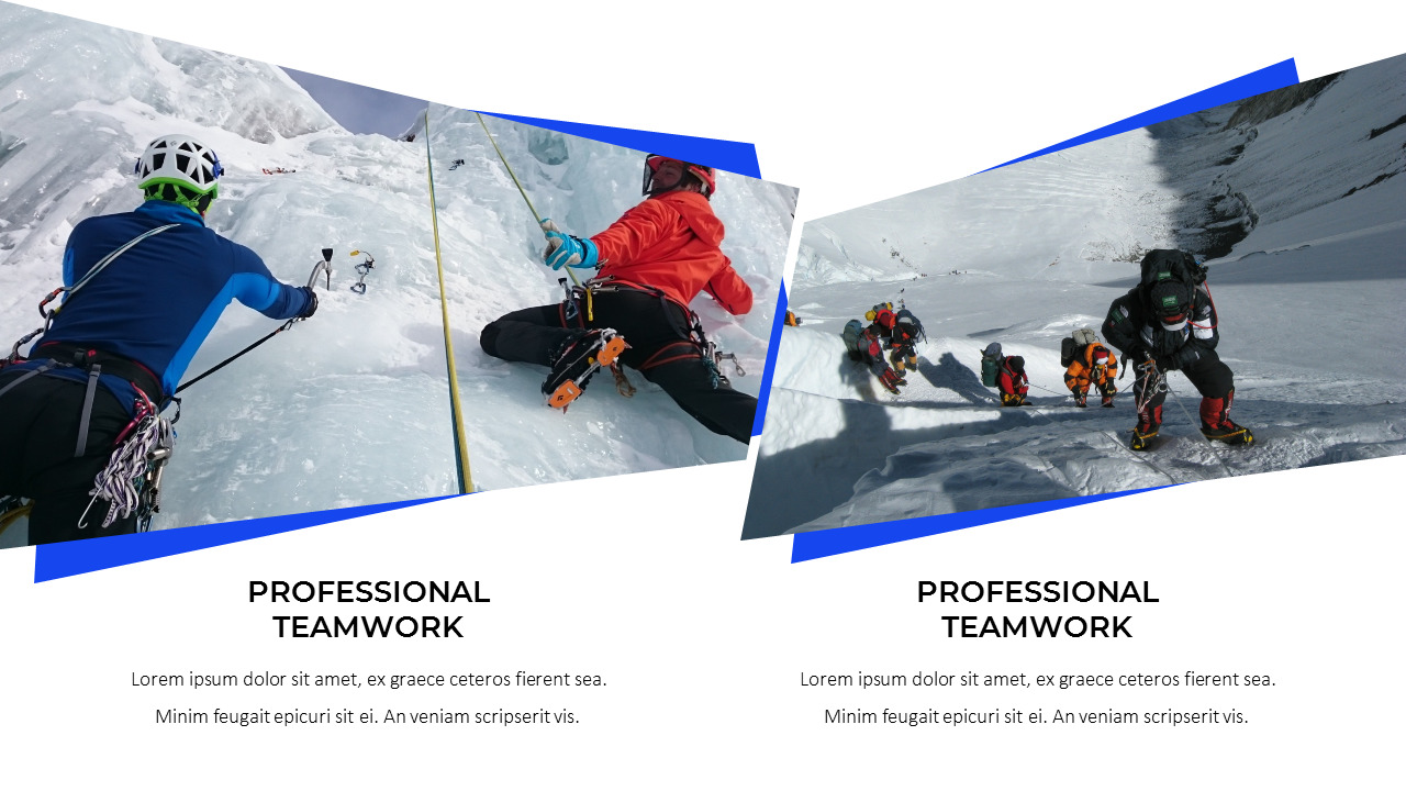 Ice Climbing Google Docs PowerPoint|Sports|Slides