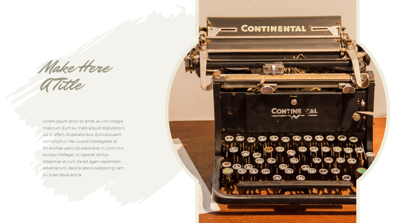 Vintage Typewriter Google Docs PowerPoint|Slides