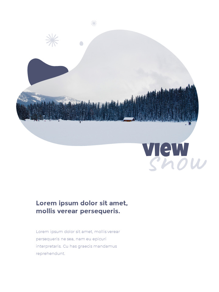 Winter Season Theme Abstract Design Template Presentation Google Slides ...