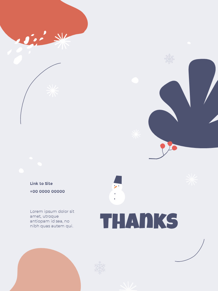 Winter Season Theme Abstract Design Template Presentation Google Slides ...